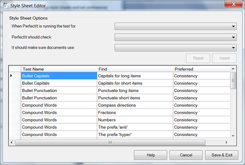 Building a PerfectIt Style Sheet | Intelligent Editing